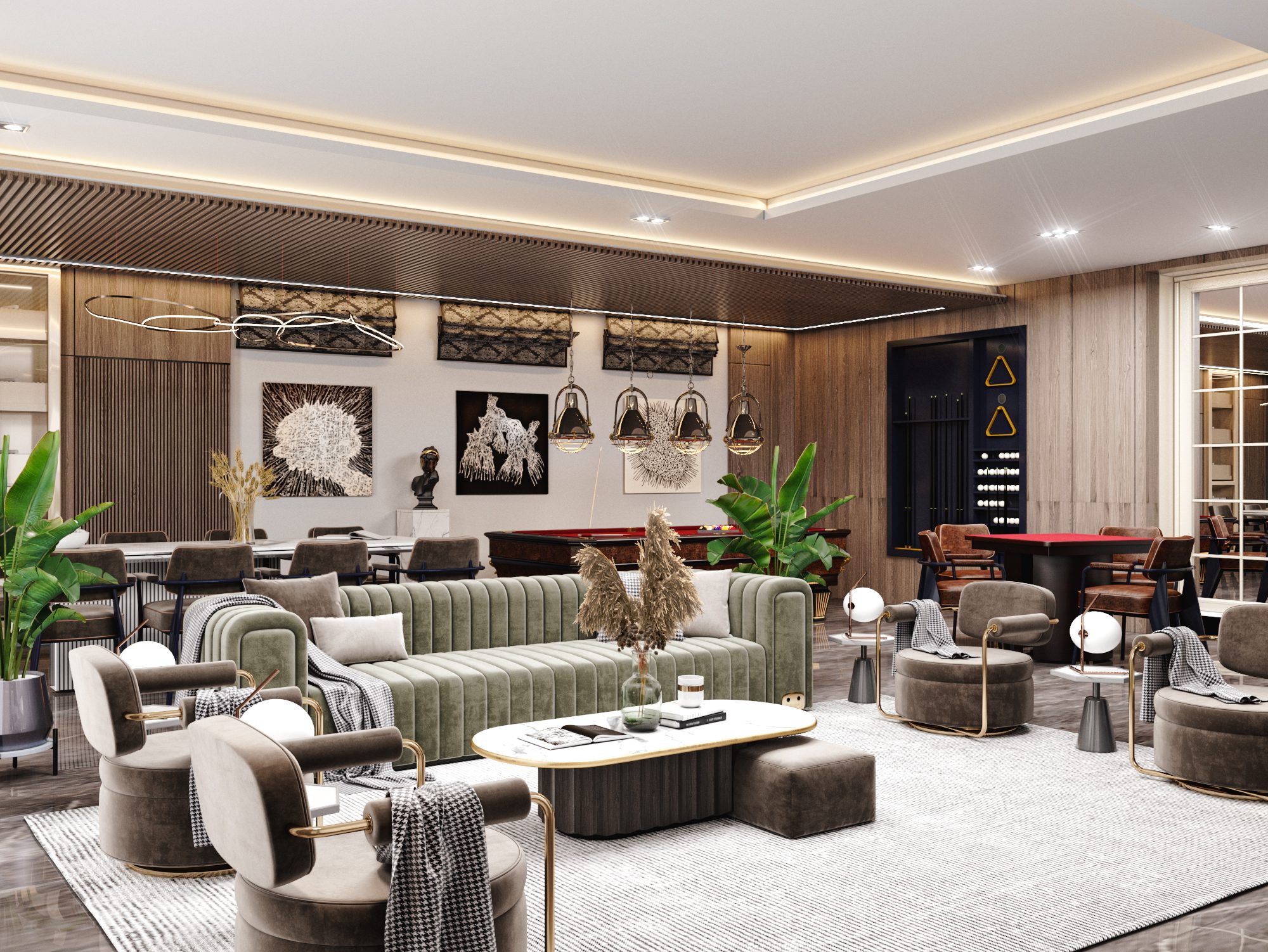 Entertainment Floor - Saudi Arabia - Issa Architect - Interior Design